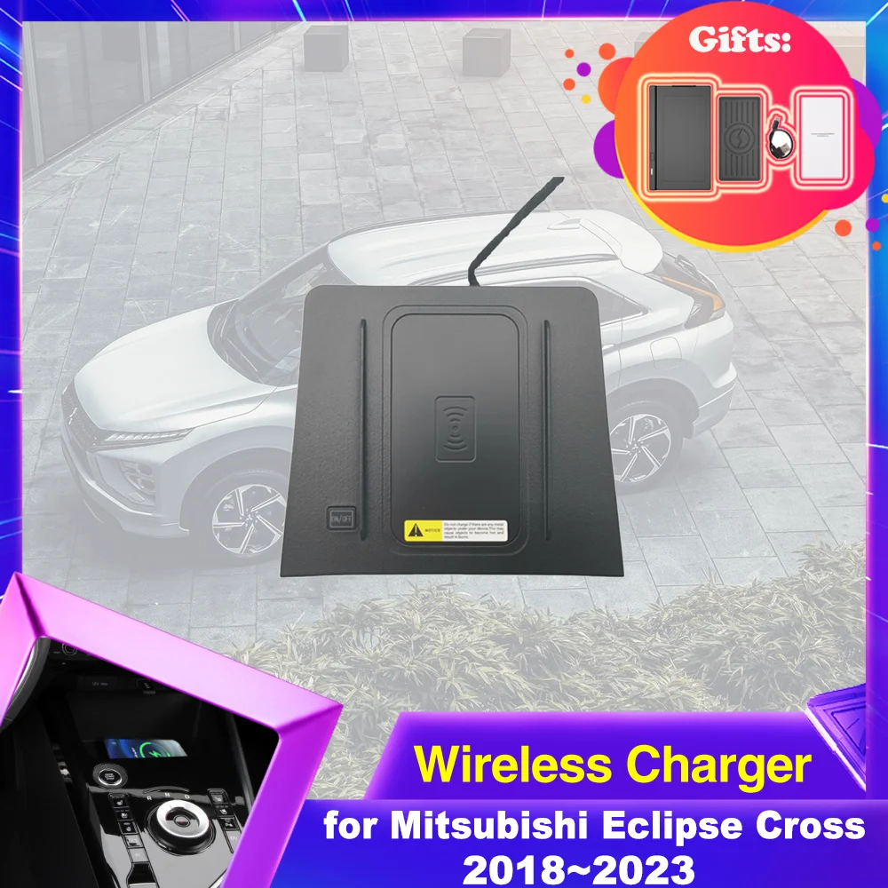 Car-Wireless-Charging-Pad-for-Mitsubishi-Eclipse-Cross-2018-2023-Center ...