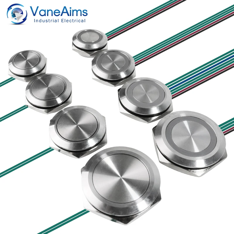 19-22-25-30mm-Ultra-Short-LED-Light-Switch-3V-6V-12V-24V-220V-Momentary ...