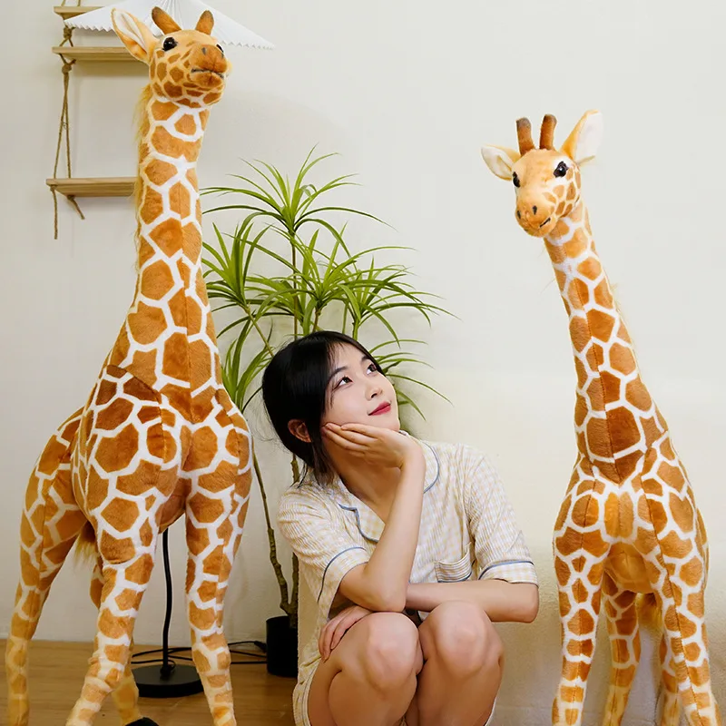 Hot Sale Simulation Giant Size Giraffe Plush Toys Cute Stuffed Animal ...