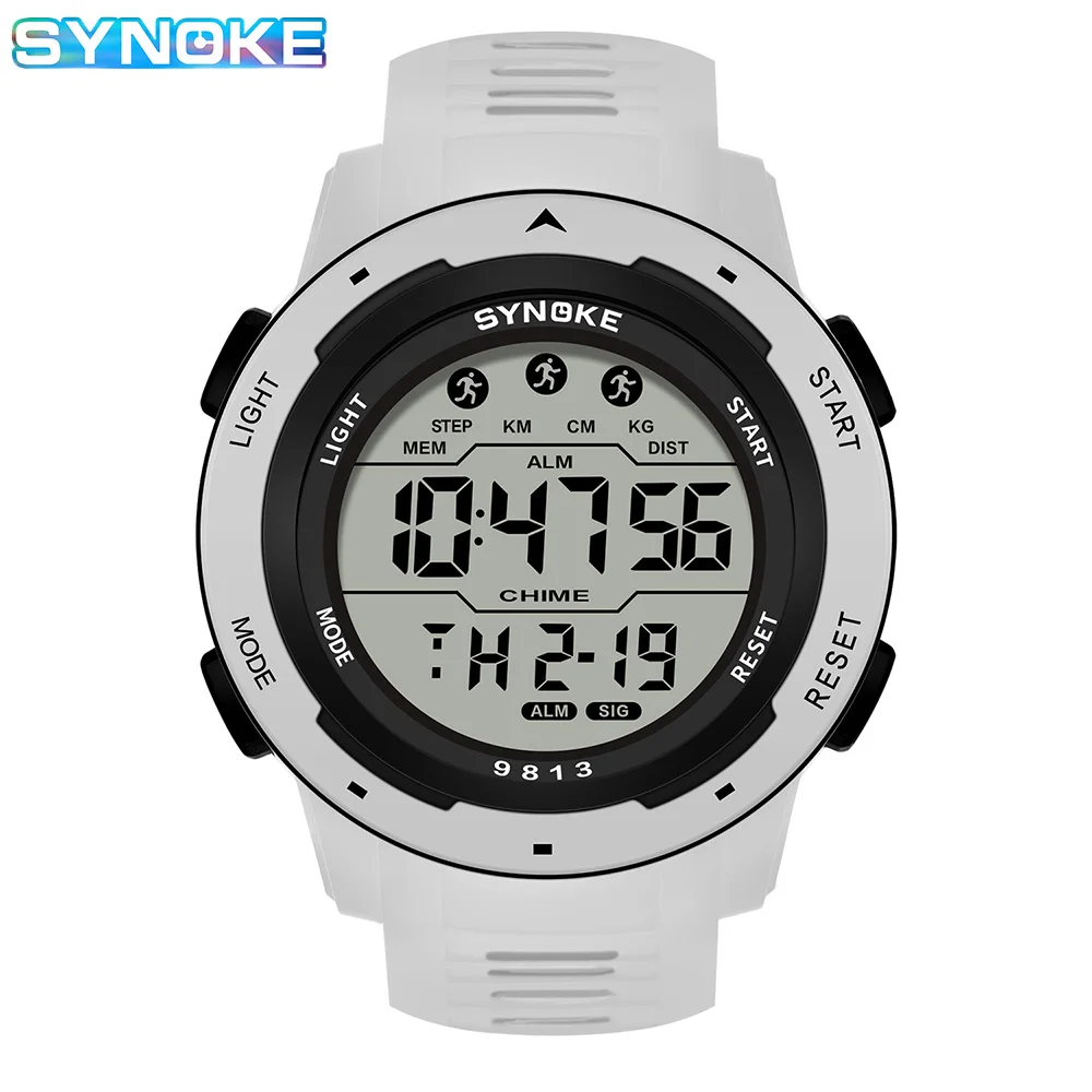 SYNOKE-Men-Digital-Watch-Sports-Watches-Timing-Function-Alarm-Clock-Waterproof-50M-Digital-Watch ...