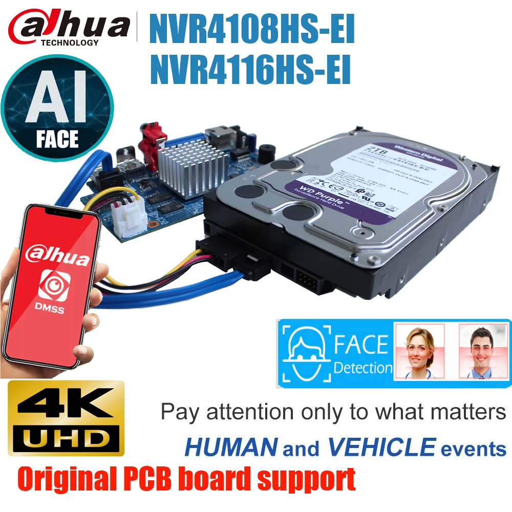 Mutil-language-Dahua-AI-NVR-NVR4108HS-EI-NVR4116HS-EI-4K-16ch-WizSense ...