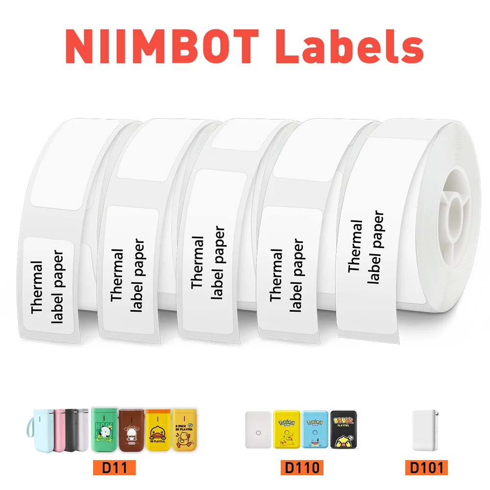 Niimbot-D11-Label-D110-D101-Thermische-Papier-Wei-Label-Band-f-r ...