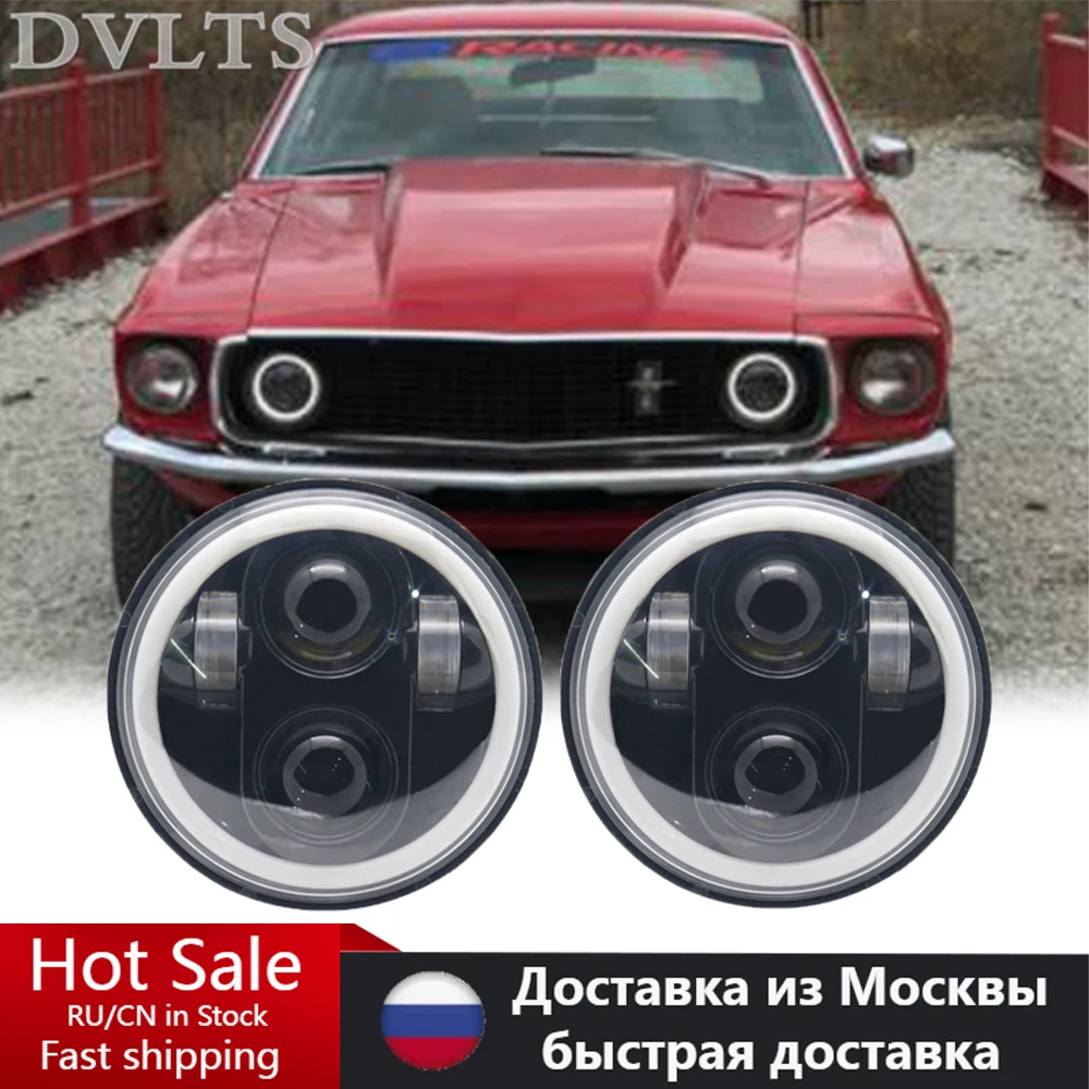 Angel Eyes Headlights Mustang