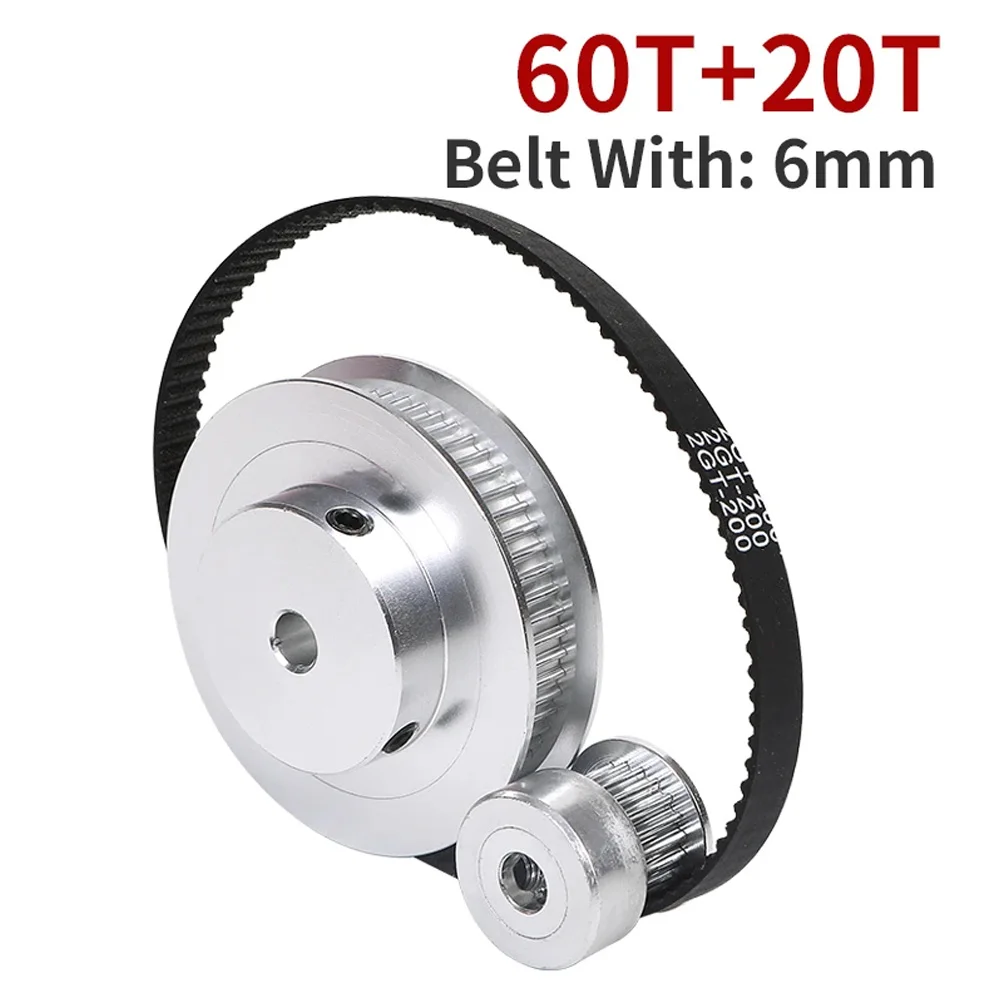 Timing-Belt-Pulley-GT2-60teeth-20teeth-Reduction-3-1-1-3-Kit-3D-Printer ...