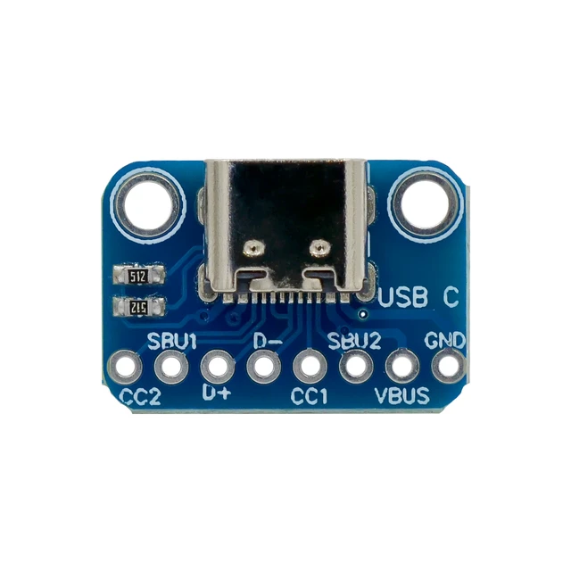 Usb Type-c Conversion Board Cc1 Cc2 Pull-down Resistor , 49% OFF
