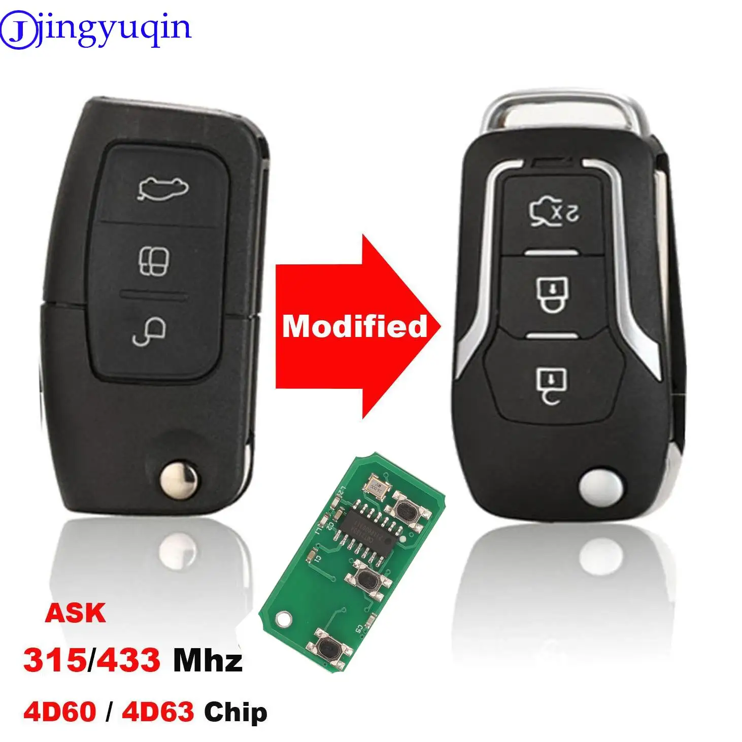 jingyuqin-Folding-Key-Remote-Case-Cover-For-Ford-Fiesta-Focus-2 ...