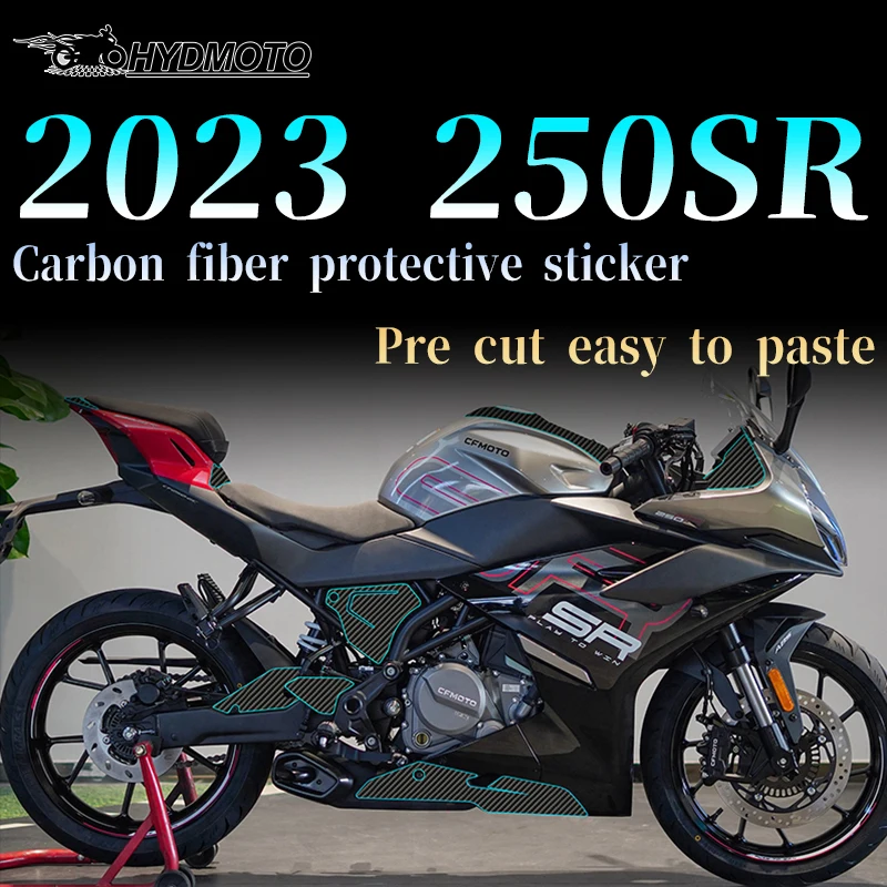 Pegatinas-protectoras-de-fibra-de-carbono-para-23-CFMOTO-250SR-pel-cula-decorativa-impermeable ...