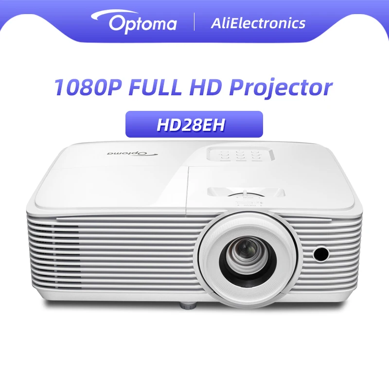Optoma 풀 HD DLP 전문 HDR 비디오 비머, 홈 시어터 시네마 3D 프로젝터, HD28eH 1080P, 4000 루멘 ...