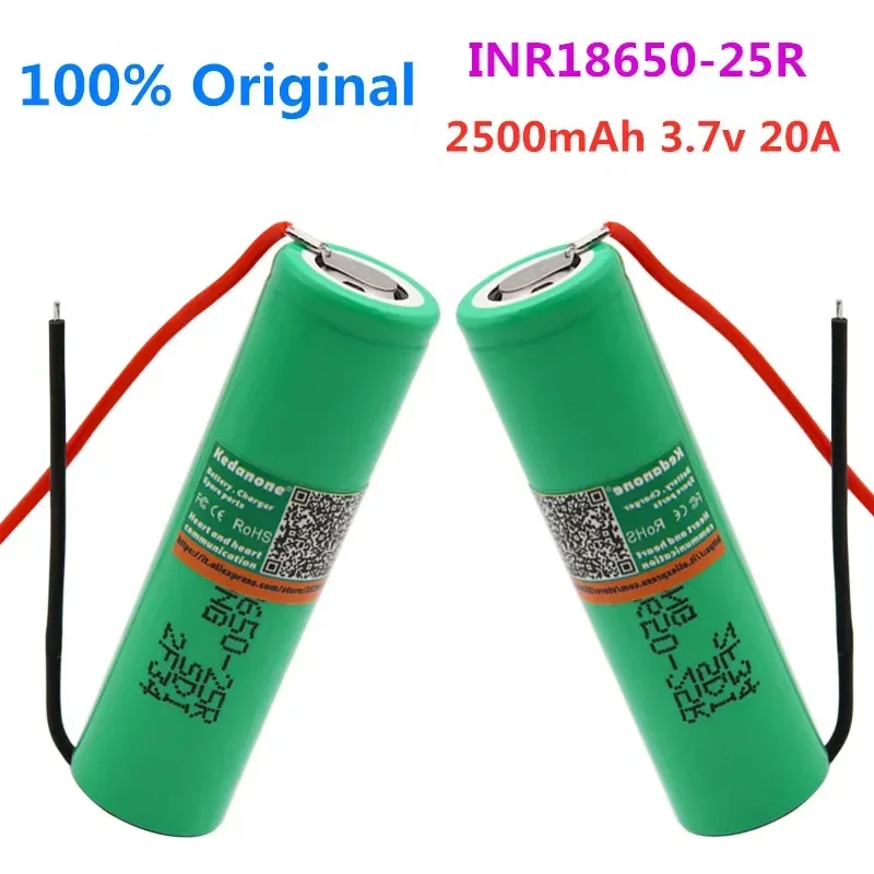 100-Original-INR18650-25R-2500mAh-Brand-ForSamsung-18650-battery ...