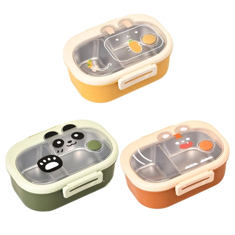 Bentos-Box-with-Dividers-Easy-to-Carry-Lunch-Storage-Box-and-Practical ...