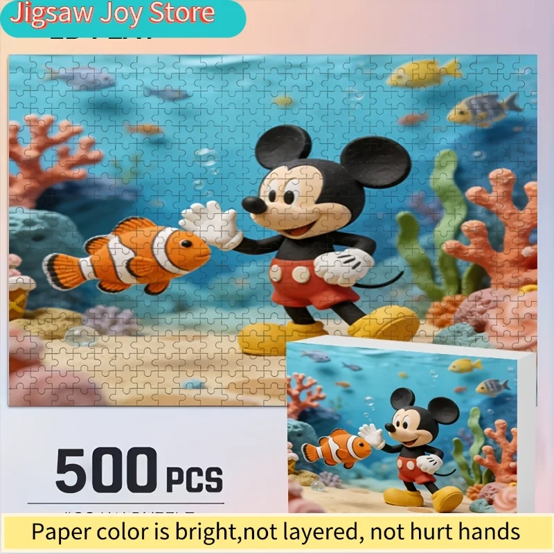 Disney Disney Stitch and Mickey Home Decor Print | 2D Flat Jigsaw ...