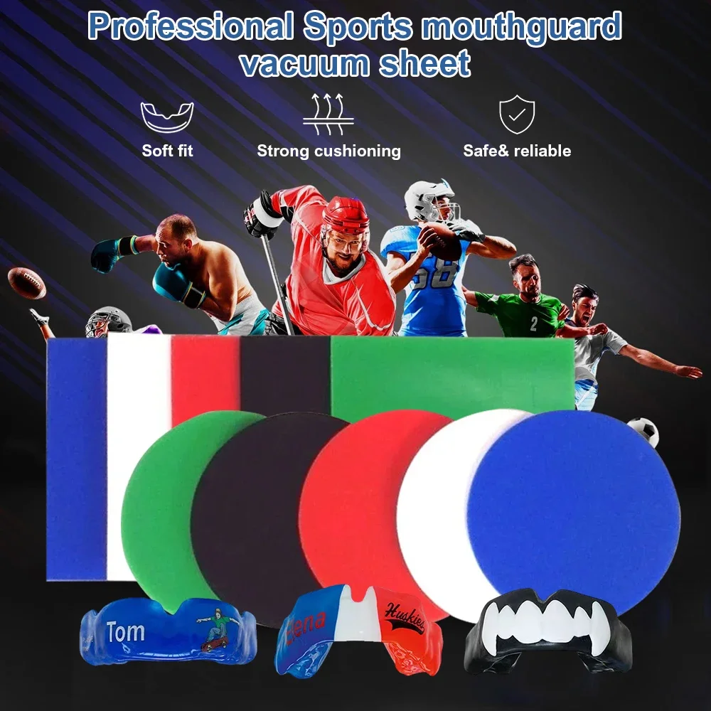 D125 Round Dental Vacuum Sheet Color Sport Mouthguard Dental Splint ...
