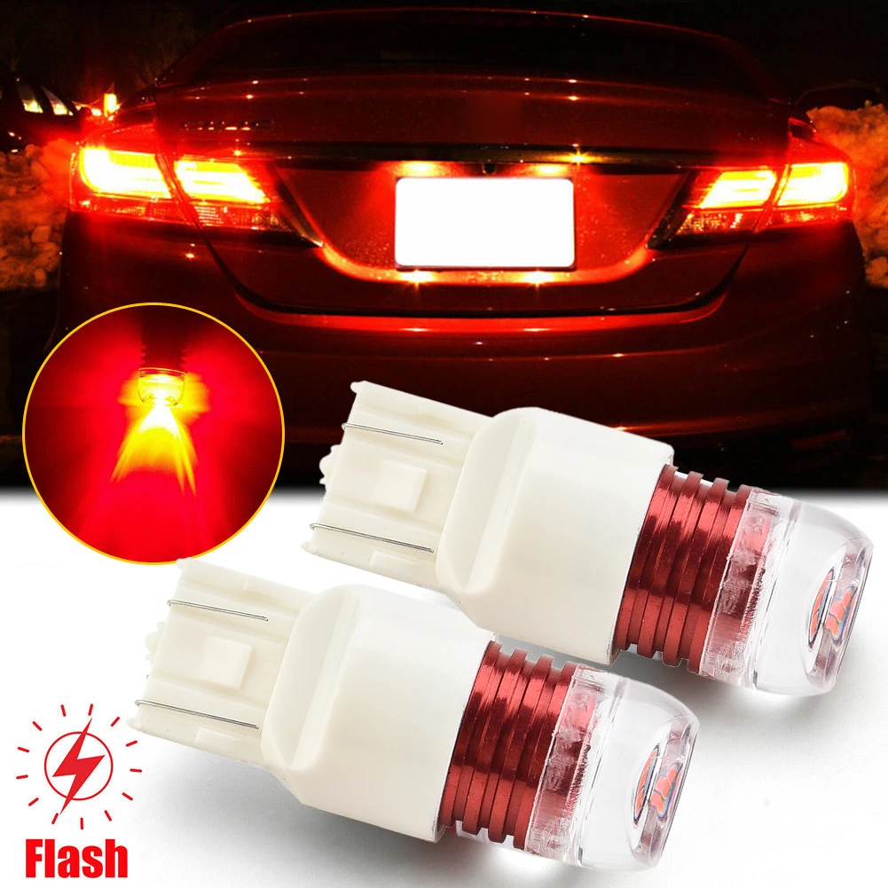 2Pcs-Red-Strobe-Flashing-Blinking-LED-Lamp-Fits-For-Honda-Civic-Brake ...