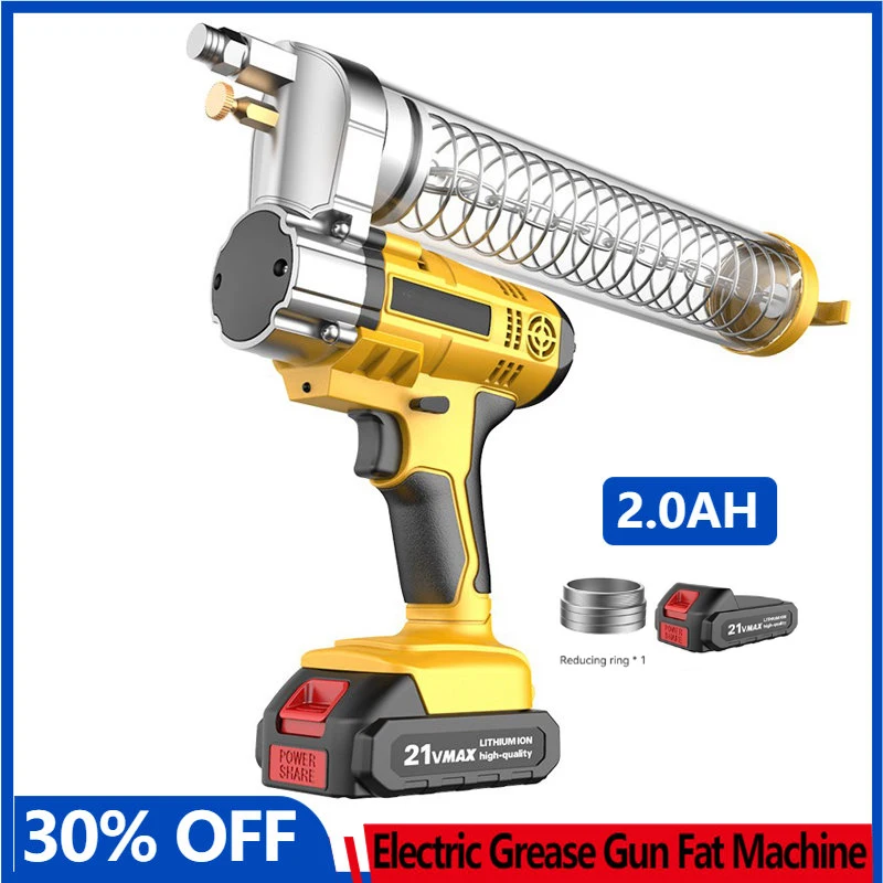 Electric-Grease-Gun-Oil-Injector-Fat-Machine-Automatic-Rechargeable ...