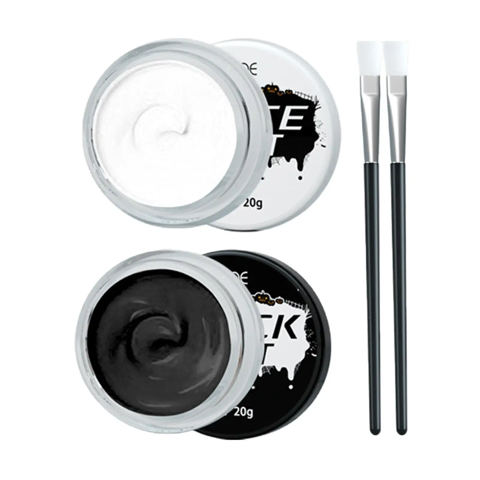 White-and-Black-Face-Body-Paint-Face-Painting-Pigment-Make-up-Paint-for ...