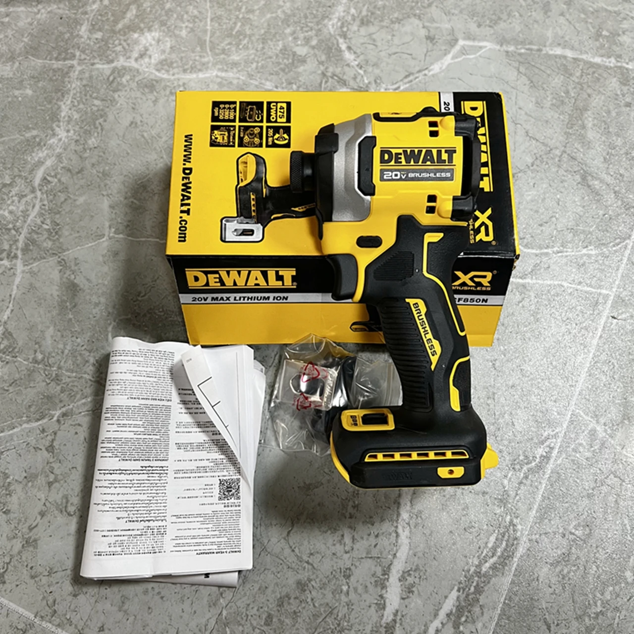 DEWALT-DCF850-1-4in-Brushless-Cordless-3-Speed-Impact-Driver-20V ...