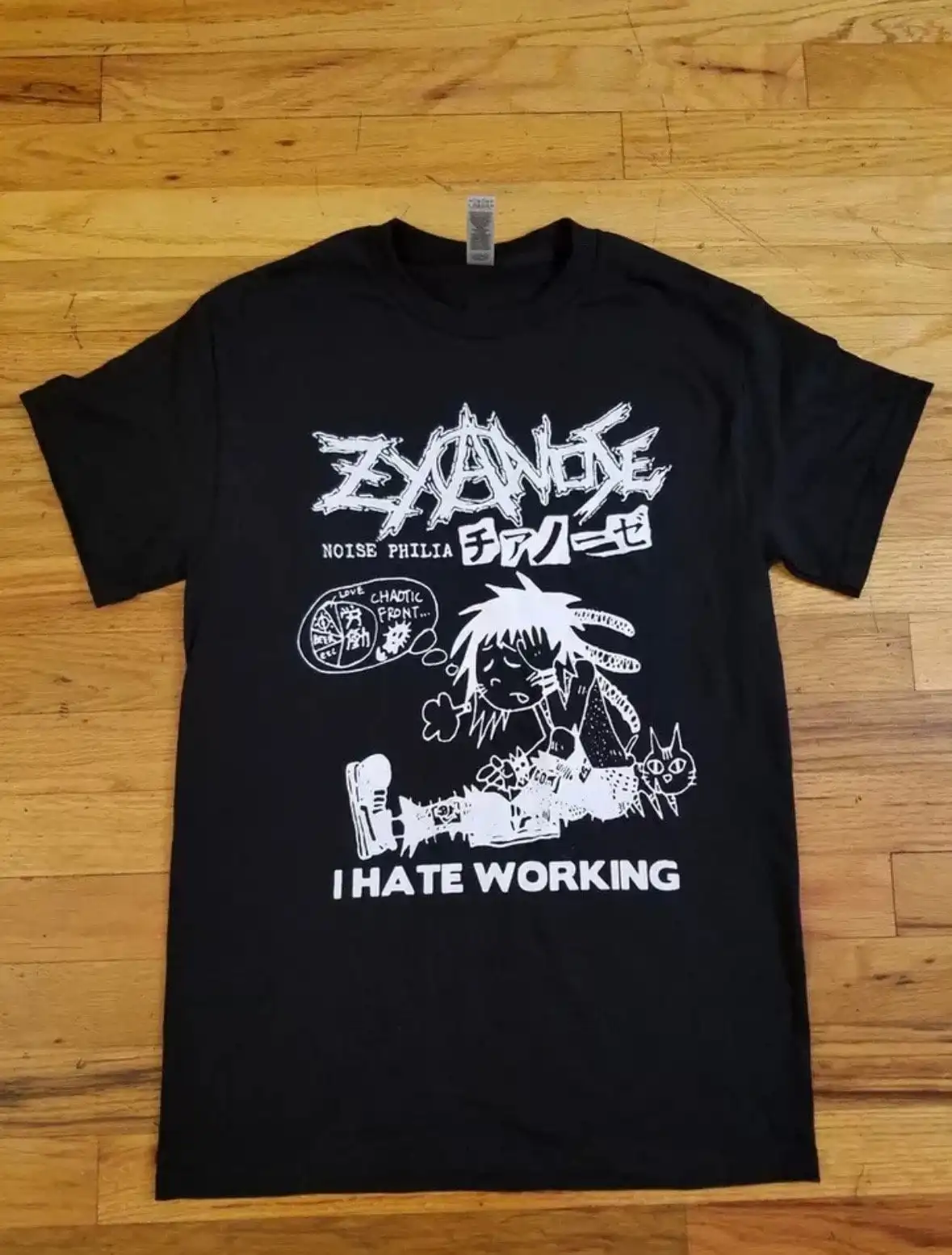 Zyanose-I-Hate-Working-T-Shirt-Crust-Punk-Mince-Grindcore-Vintage ...