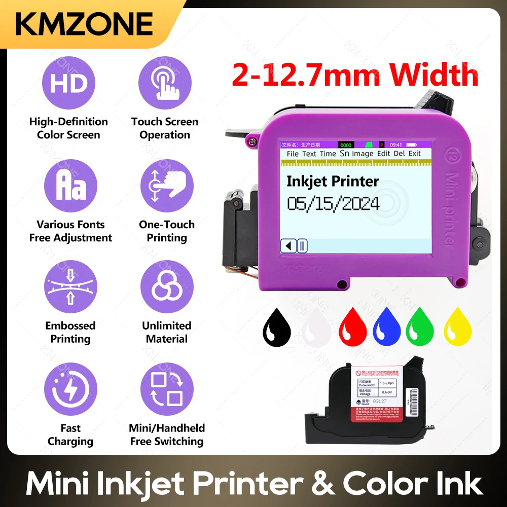 Portable-Handheld-Inkjet-Printer-Mini-Label-Coding-Machine-Production ...