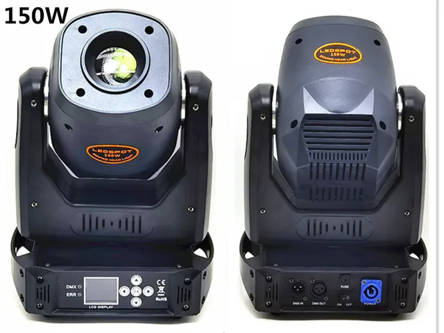 LED 150W Moving Head Gobo Light With Roto Gobos 5 Face Roto Prism DMX ...