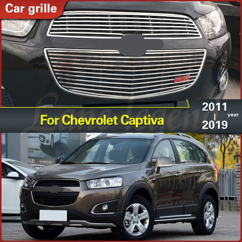 For-Chevrolet-CAPTIVA-2011-2019-Racing-Grills-High-Quality-Stainless ...