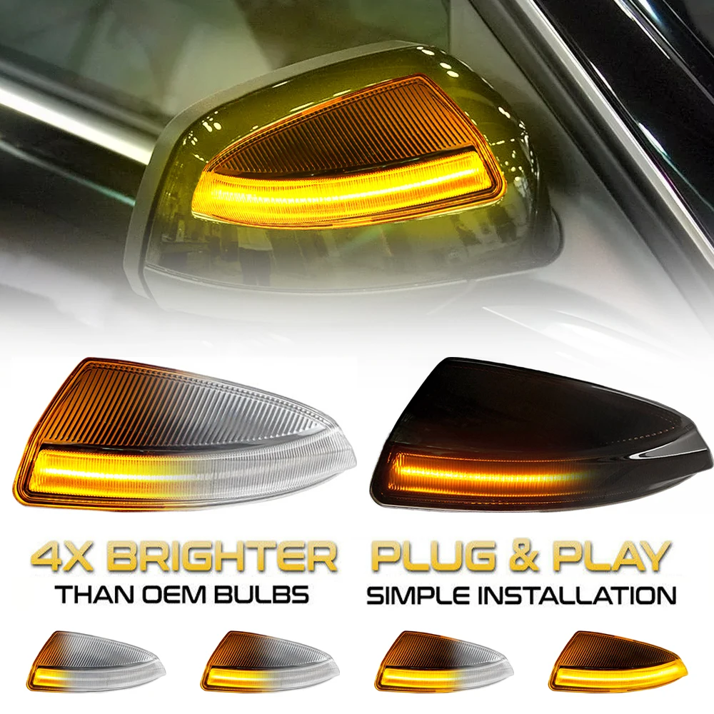 2x LED Dynamic Turn Signal Light For Mercedes Benz W204 S204 W164 Vito ...