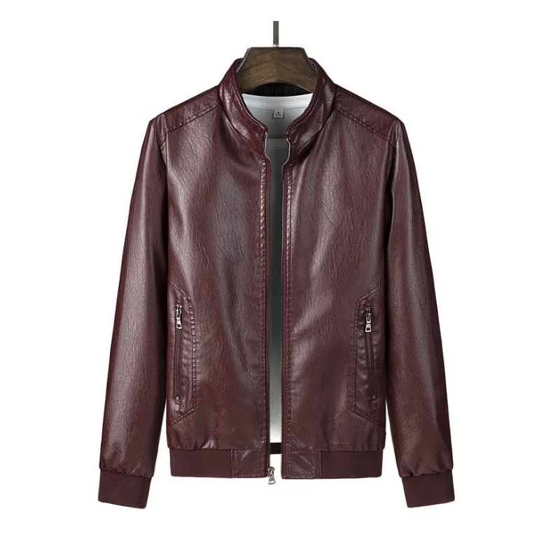 7XL leather jackets for mens jacket autumn biker leather jacket men ...