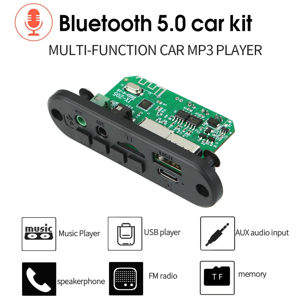 6W-DIY-MP3-Decoder-Board-5V-2x3W-Amplifier-Bluetooth-5-0-MP3-Player-Car ...