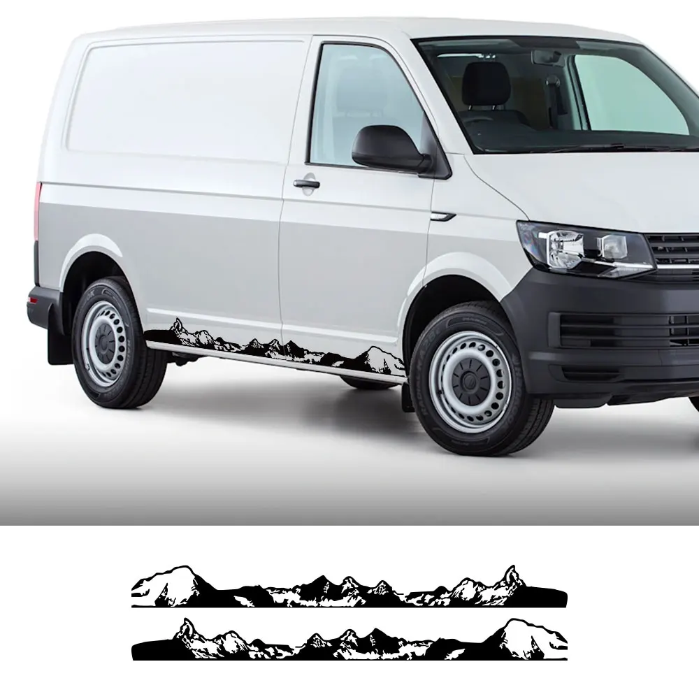 VW T5 Two Tone Colour: How This Swiss Mountain Decal Transformed My van ...