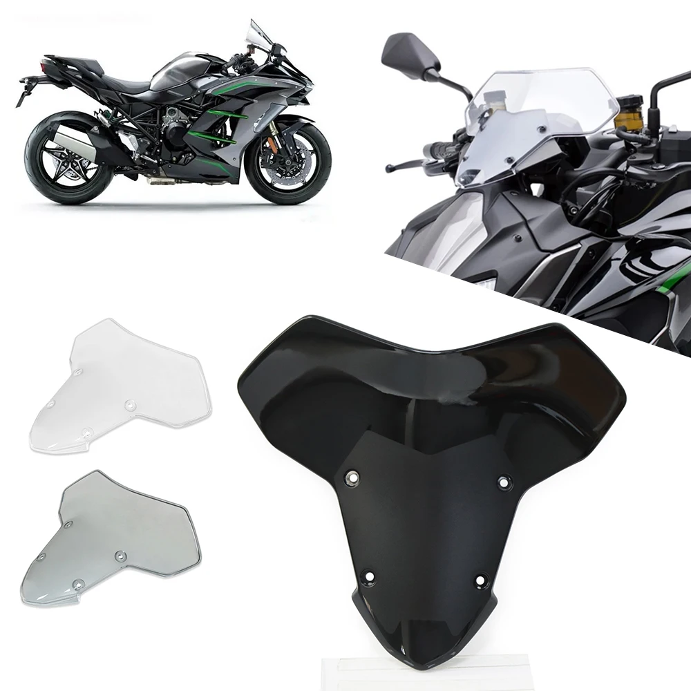Motorcycle-Windscreen-Windshiel-For-Kawasaki-Z-H2-ZH2-SE-2020-2021-2022 ...