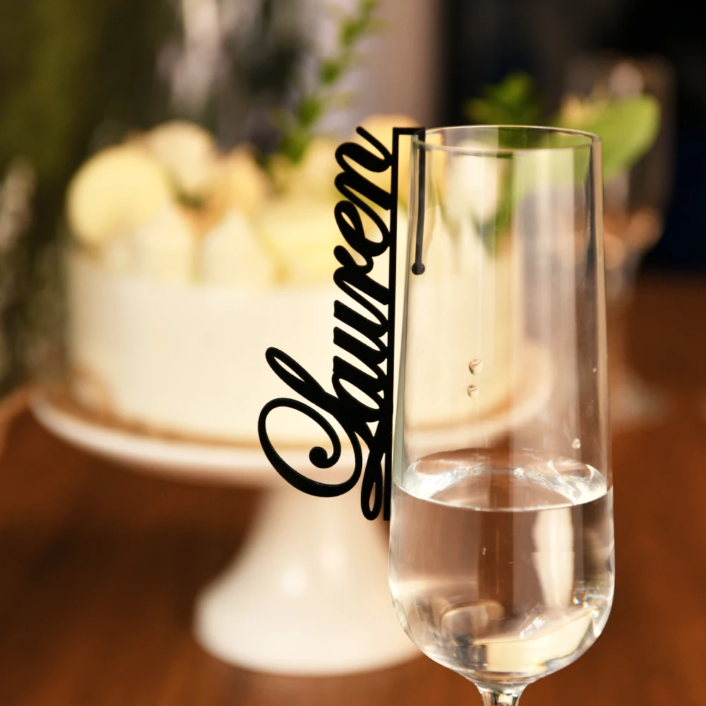 Personalized-wedding-logo-Customize-individual-acrylic-names-Wine-glass ...