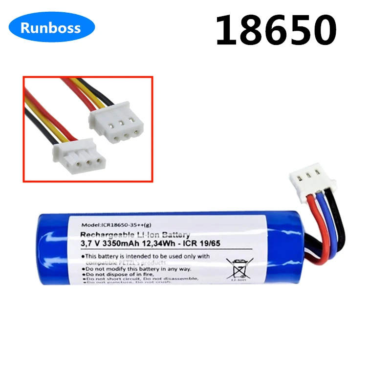 New-Replacement-Battery-for-Petzl-Nao-Nao-Plus-Headlamp-Li-ion-18650 ...