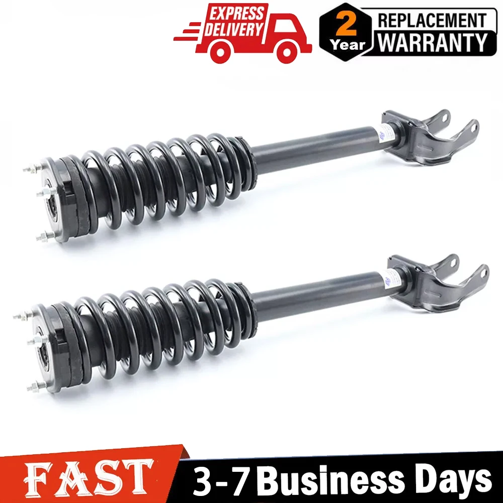 2x-Front-Hydraulic-Shock-Struts-Spring-Assys-For-Mercedes-GLE-ML-W166 ...