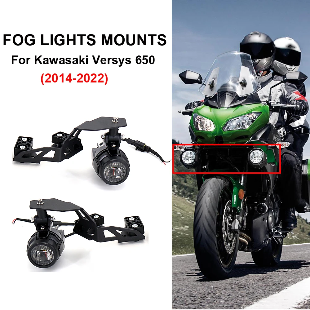 New Motorcycle Accessories Fog lamp Spotlight Bracket Holder Spot Light ...