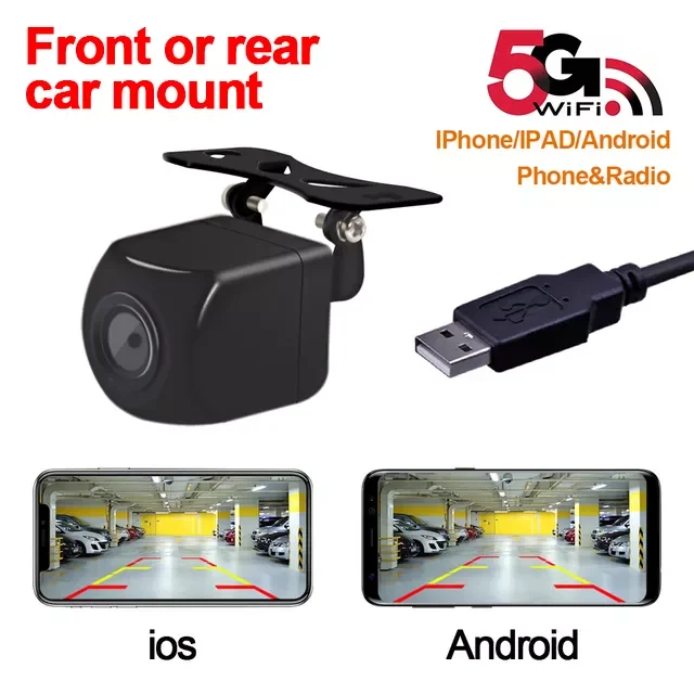 car wifi5 camera wireless Car Rear view Reverse backup camera Front ...