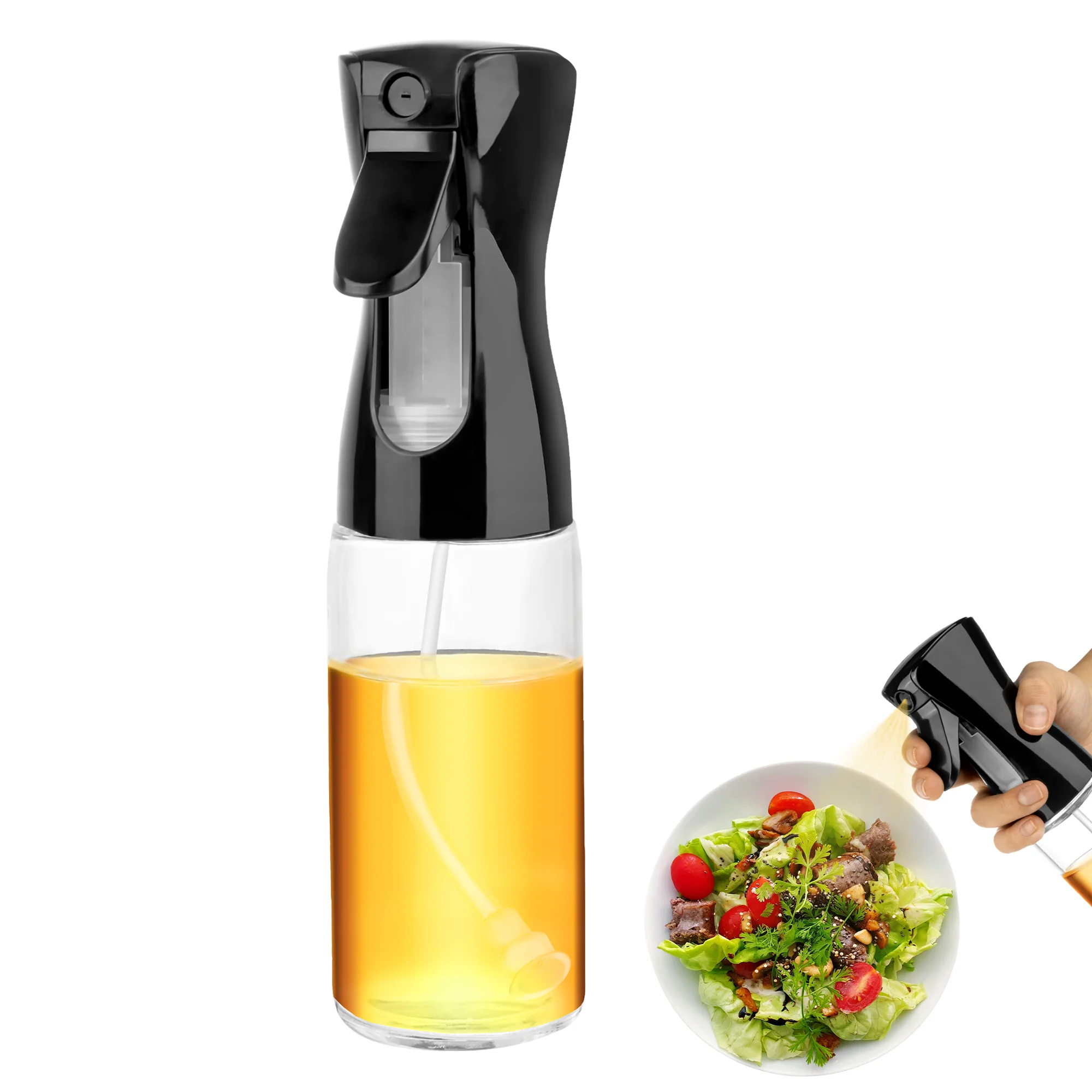 300ml Kitchen Oil Spray Bottle - For Cooking Oil/Vinegar Spray, Olive ...