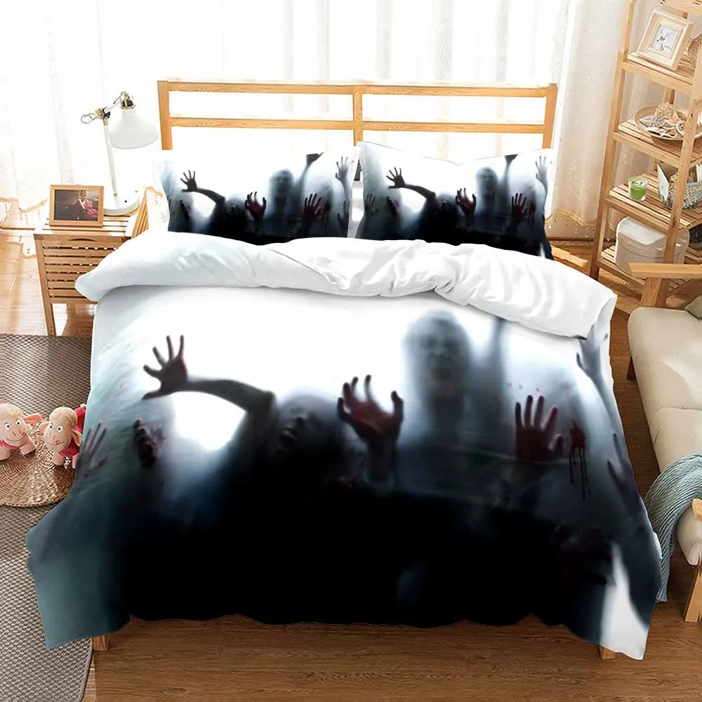 Horror-Zombie-Bedding-Set-Halloween-Moive-Character-Duvet-Cover ...