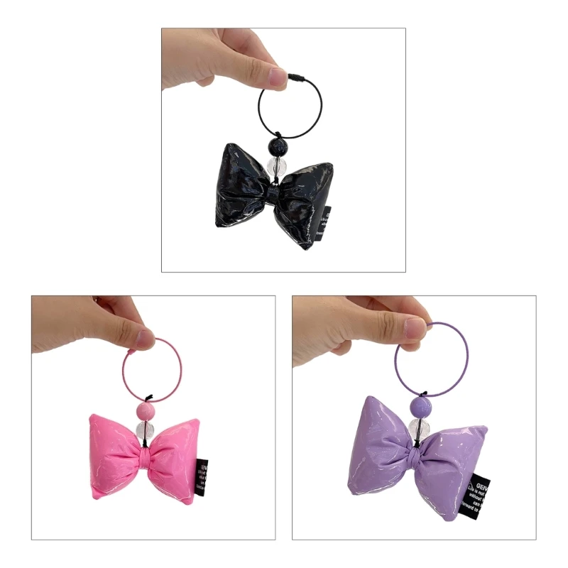 Leather-Bowknot-Keychain-Phone-Strap-Multi-Functional-Bag-Charm ...