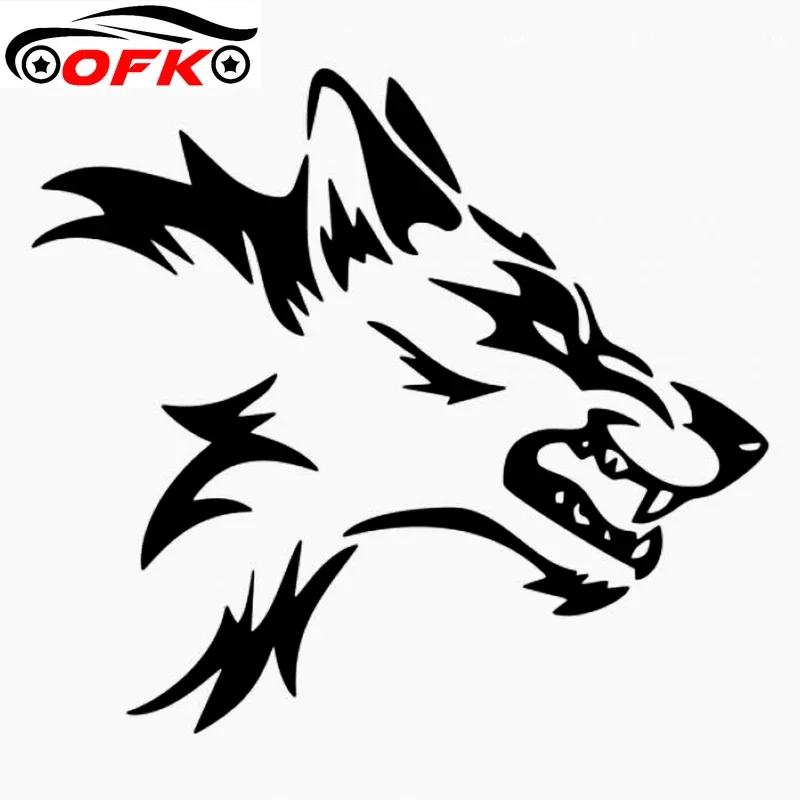 Fashion-Beast-Wolf-Head-Decals-Race-Car-Vinyl-Stylish-Car-Body-Stickers ...