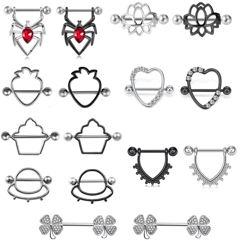 Piercing-de-acero-inoxidable-coraz-n-anillo-barra-para-el-pecho-u-as ...