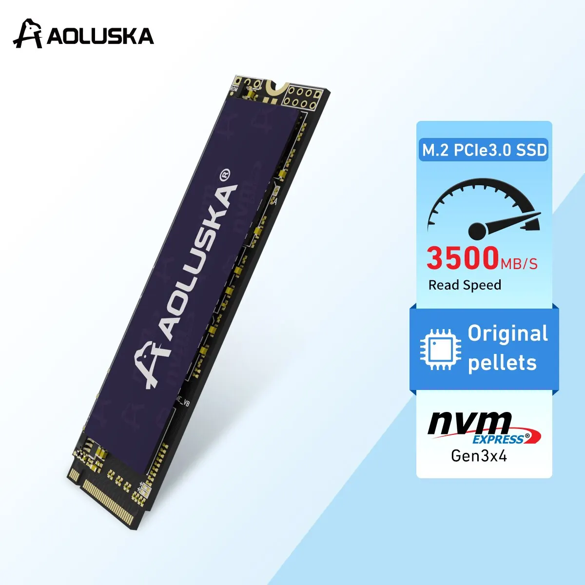 AOLUSKA SSD M2 NVME 128GB 256GB 512GB 1TB Ssd M.2 PCIe 3,0 Unidad 2280 ...