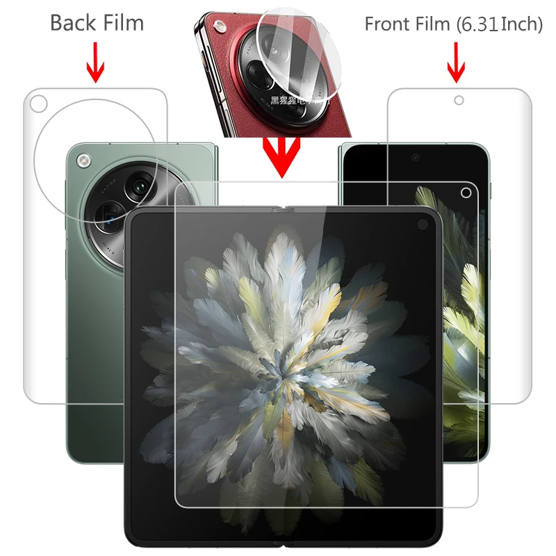 HD-Clear-Front-Back-Full-Cover-Screen-Protector-For-OPPO-Find-N3-N2-N ...