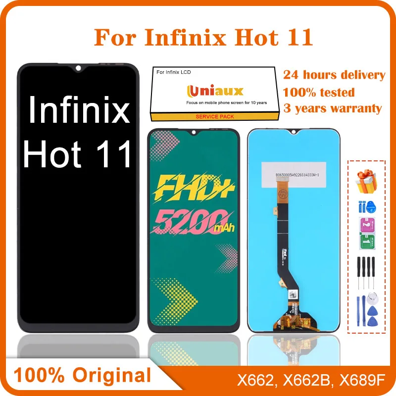 6-6-Original-New-For-Infinix-Hot-11-X662-LCD-Display-Touch-Screen ...