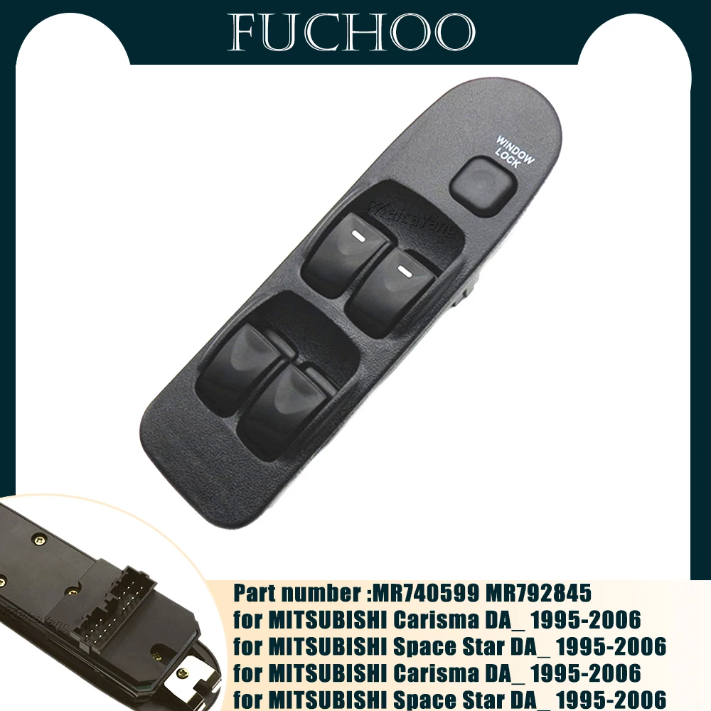 Power Window Switch For Mitsubishi Carisma Space Star Electric Control ...