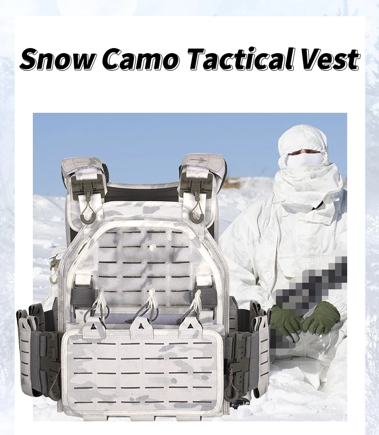 Tactical Vest Outdoor Vest Multi-functional Field Wear-resistant Snow ...
