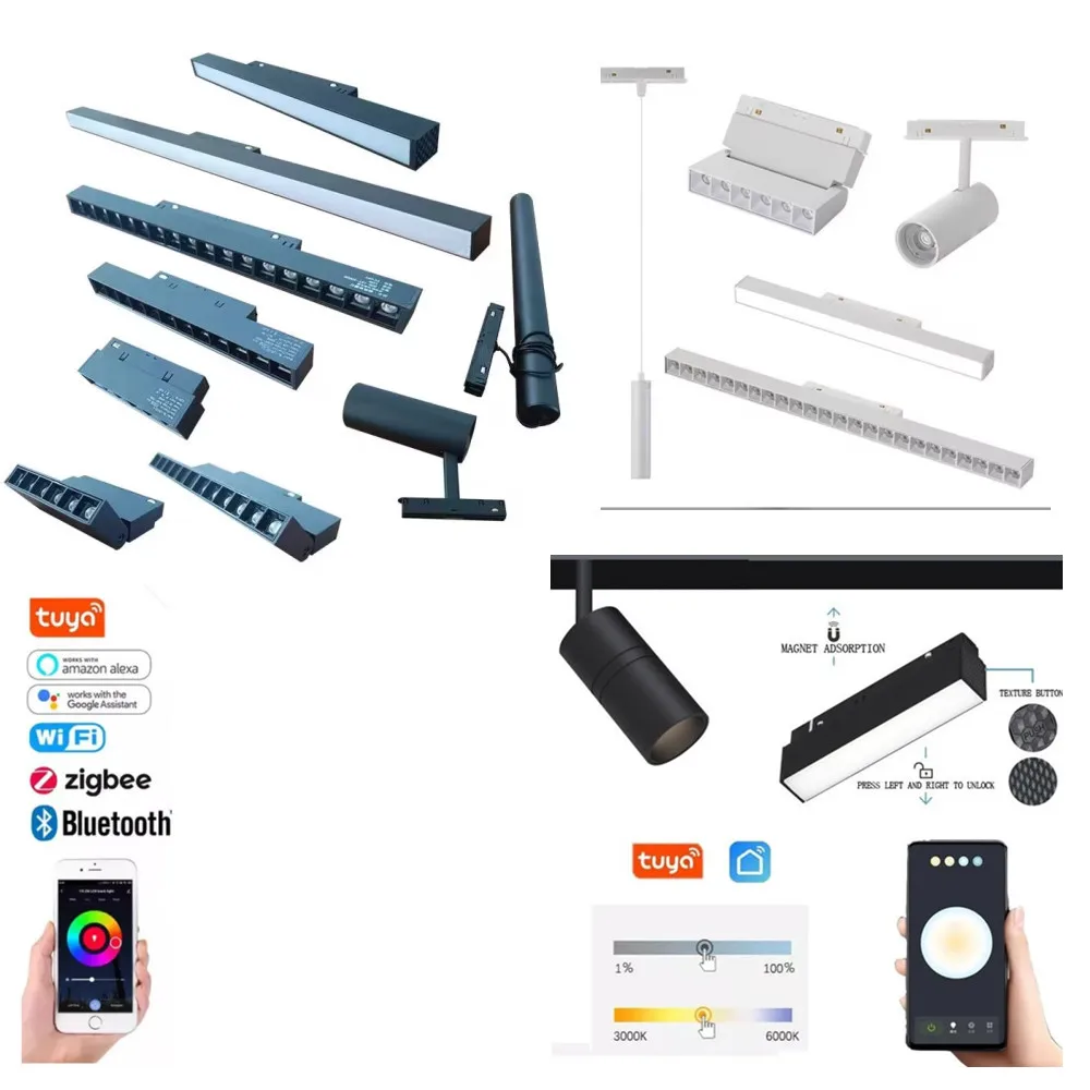 Smart-Magnetic-Track-Rail-Light-System-Modern-Flexible-Fixture-LED ...