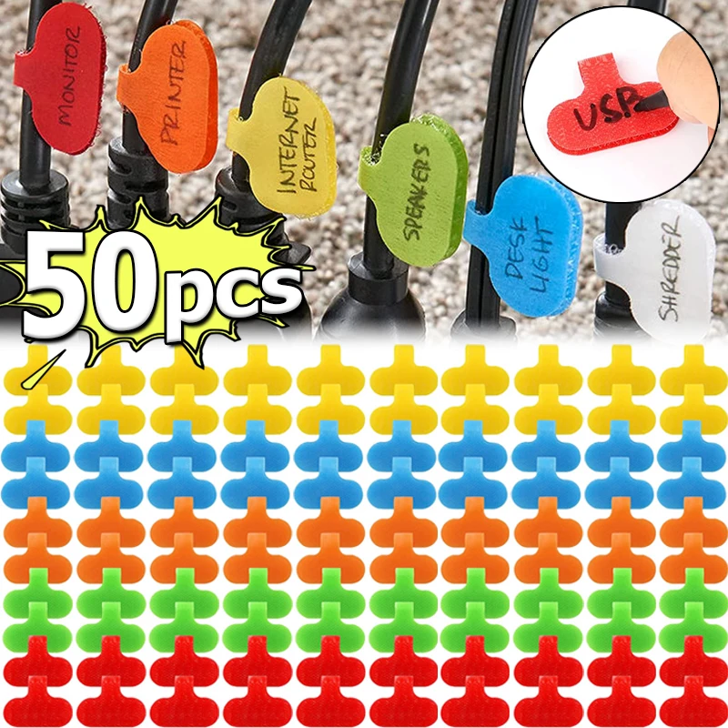 Nylon-Data-Cable-Label-Reusable-Writeable-Storage-Cable-Labels-Tags ...