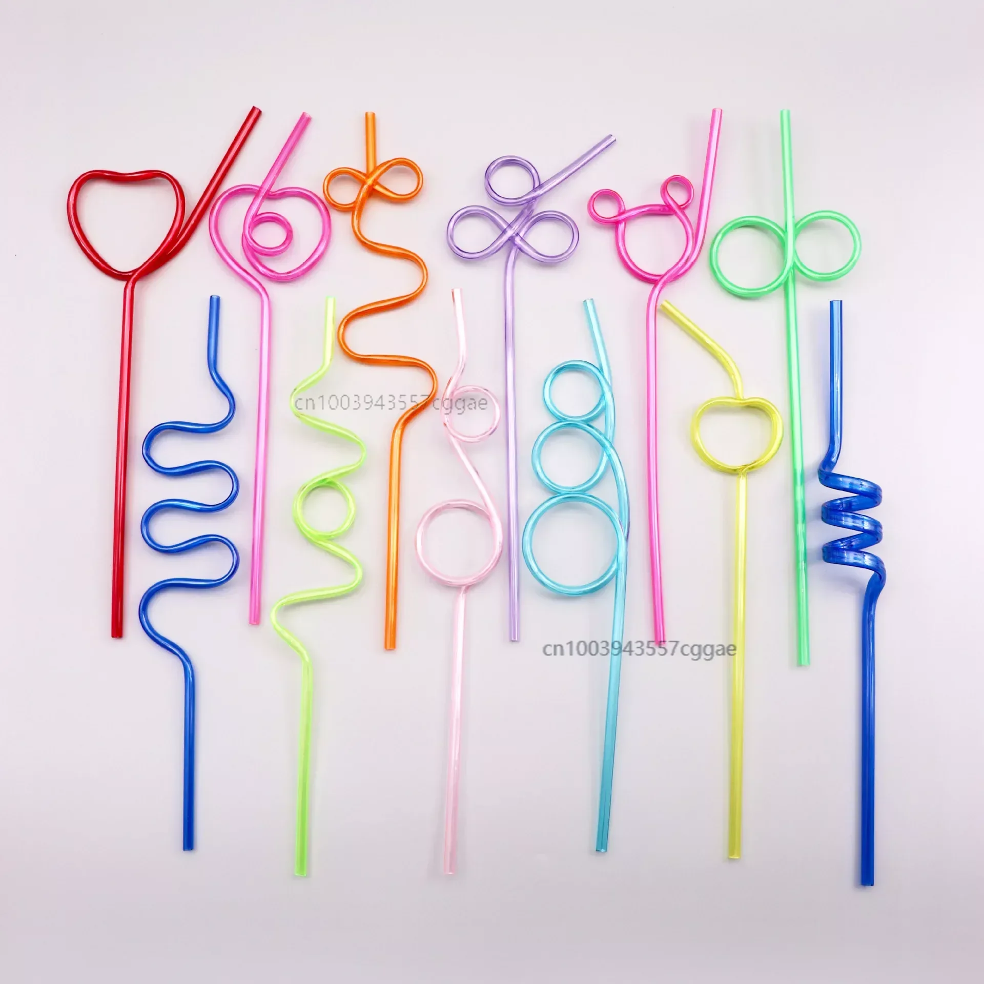 10pcs-Crazy-Curly-Drinking-Straws-Colorful-Unique-Flexible-Drinking ...