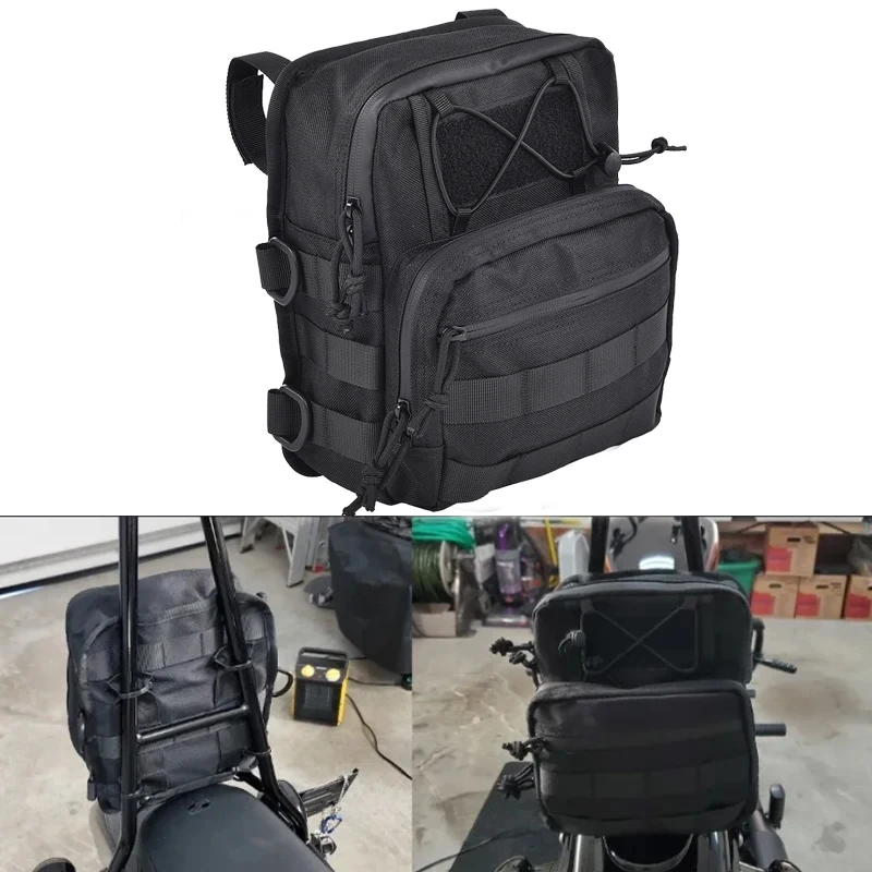 Universal-Motorcycle-Handlebar-Bag-For-Harley-Dyna-Softail-Sportster-T ...