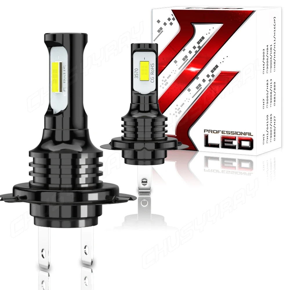 CHUSYYRAY-2PCS-Car-lights-H7-H4-9005-9006-9012-9007-9008-Super-Bright ...