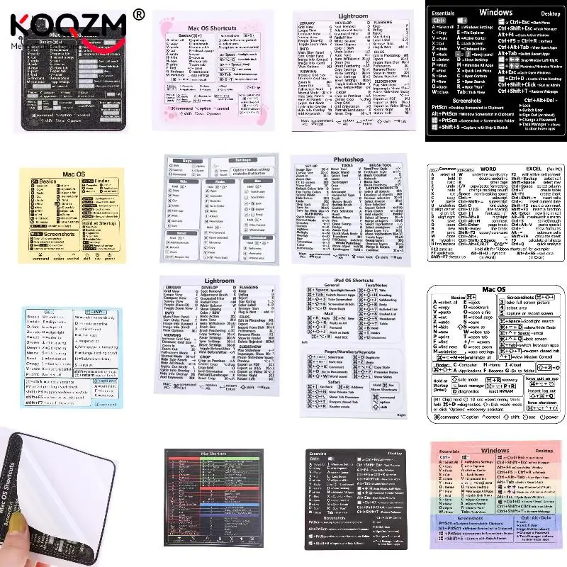 Computer-Reference-Keyboard-Shortcut-Sticker-Adhesive-For-Windows-PC ...